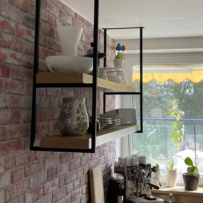 Floating Ceiling Bracket Hanging Shelf Any Size - Etsy