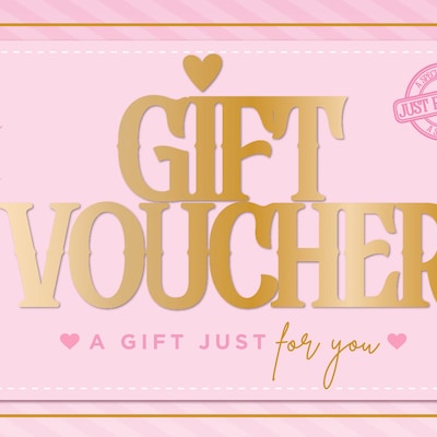 Pink Gift Voucher Template. Pink & Gold Beauty Gift Card. Customisable ...