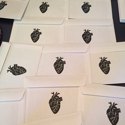 Heart Stamp Anatomical Heart Stamp by Skull and Cross Buns Gift for ...
