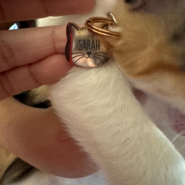 Personalized Cat Tag, Custom Cat Tag, Boho Cat Tag,star Cat Tag, Cat ...