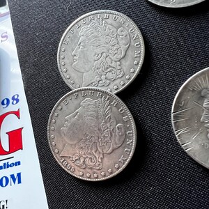 Two-sided Trick Coin - 1895 Morgan Silver Dollar - Two Face - Double ...