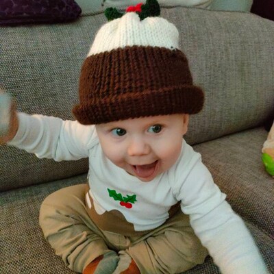 Knitted Orange Fruit Baby Beanie Hat - Etsy