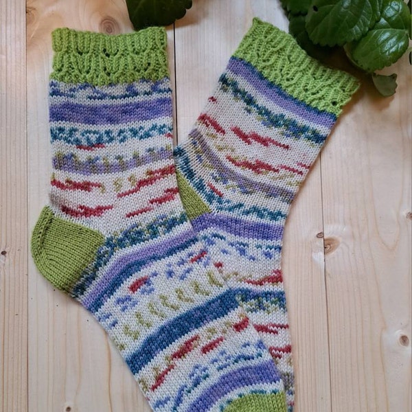 Basic Baby Socks Knitting Pattern PDF - Newborn Size 10cm - Simple ...