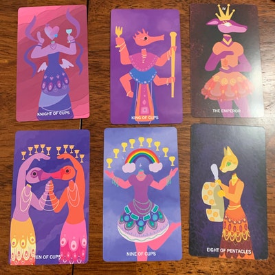 Colorful Object Head Headless Tarot Deck - Etsy