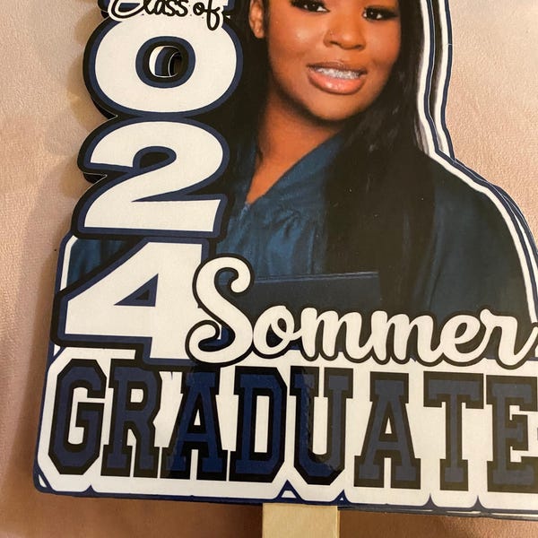 Kindergarten Graduation Fans/personalized Photo & Name, Custom Grad ...