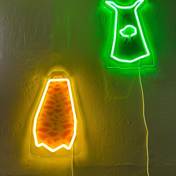 Runescape Wise Old Einstein Neon Led Light Acrylic Sign | Old School ...