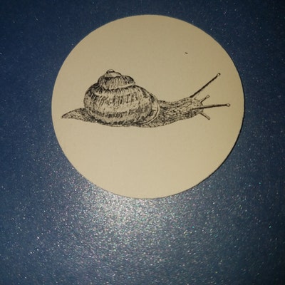 Snail Tags Round Gift Tags Set of 10 - Etsy