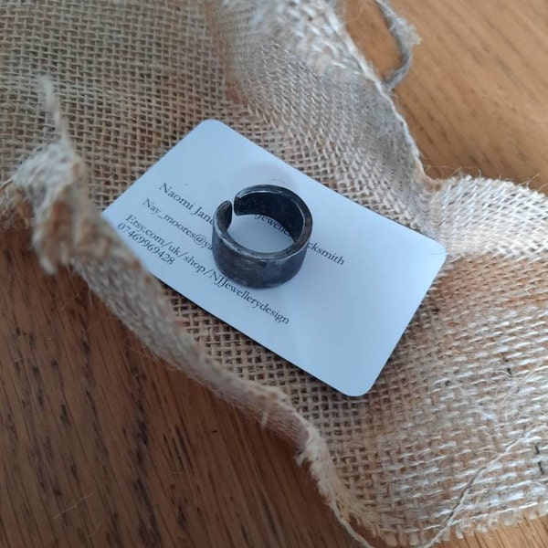 Hand Forged Iron Ring - Etsy
