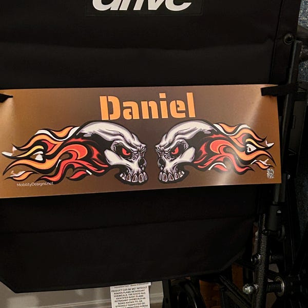 Personalized Wheelchair Accessory, Wheelchair Nametag, Personalized ...