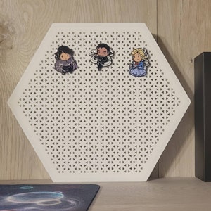 Enamel Pin Board Display for Pin Collectors hexagon Wall - Etsy