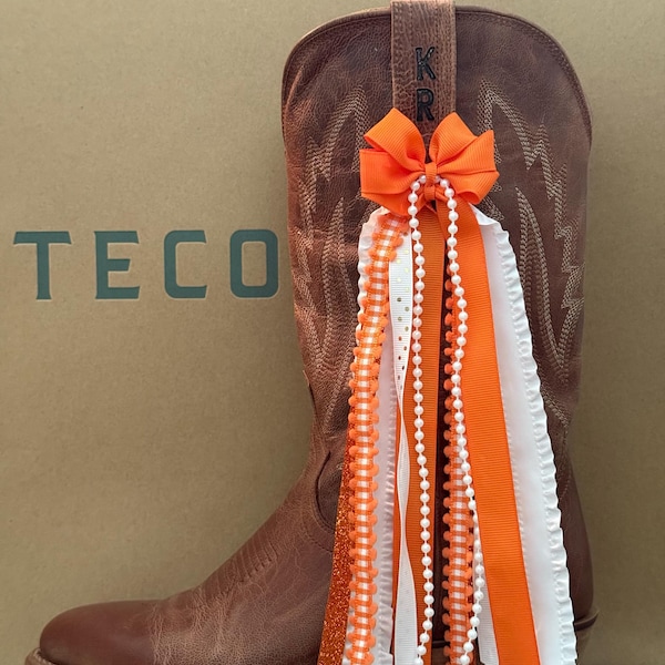 South Carolina College Gameday Boot Bows | Orange and Purple Boot Bows ...