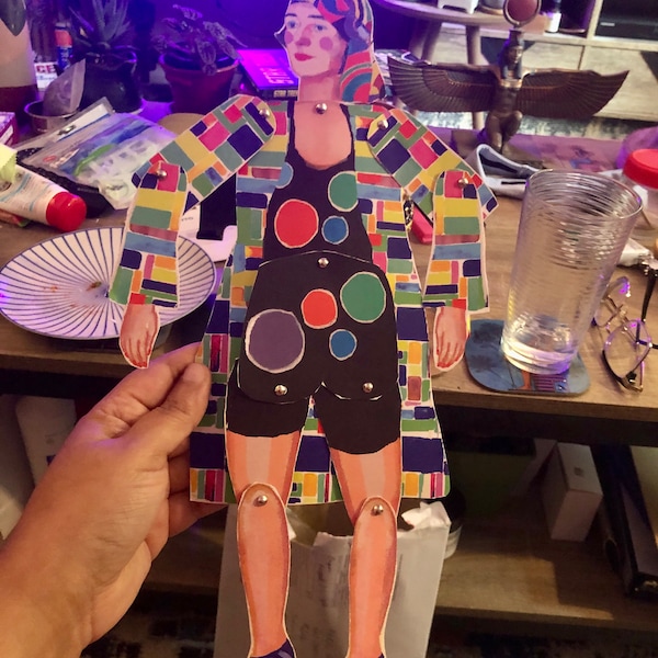 Frida Goddess Cut Out and Make Articulated Puppet - Etsy