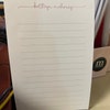 Personalized Script Notepad, Simple and Elegant Notepad, Personalized ...