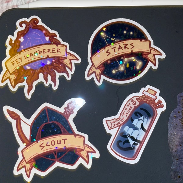 Dnd Ranger Subclass Stickers | TTRPG Fantasy Journal, Laptop & Water ...