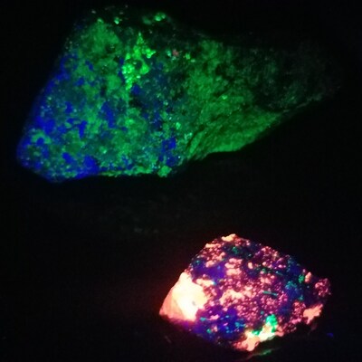 SW LW UV Fluorescent Sphalerite & Troosite Willemite Led - Etsy
