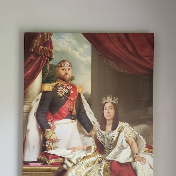Custom Royal Portrait for Couple, Historical Portrait, Renaissance ...