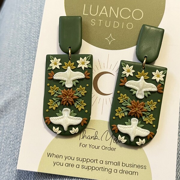 Moth Earrings Floral Butterfly Black Death Moth Halloween Earrings ...