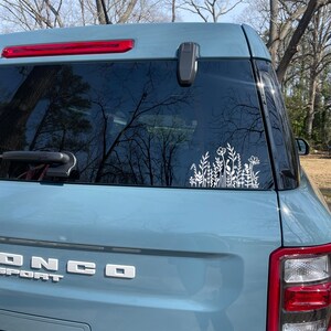 Wildflower Decal, Boho Car Decal, Flower Car Decal, Plant Lover Decal ...