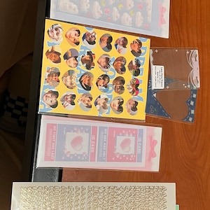 Alphabet Sticker, typo Korean Kpop Deco Sticker, Letter Sticker Sheet ...