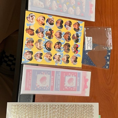 Alphabet Sticker, typo Korean Kpop Deco Sticker, Letter Sticker Sheet ...