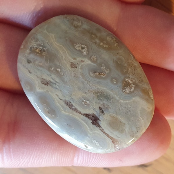 LOOSE GEMSTONE BANDED Agate Gemstone Round Shape 25ct Good Quality ...