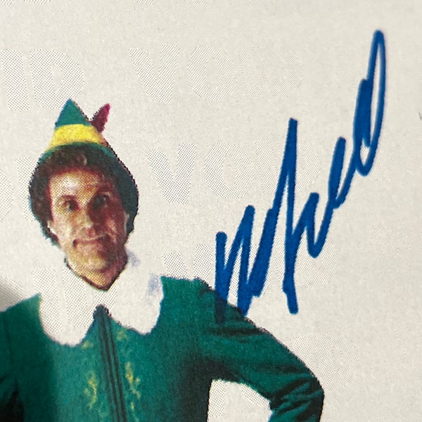 Elf Entire Movie Script Screenplay Autographed: Will Ferrell, Bob ...