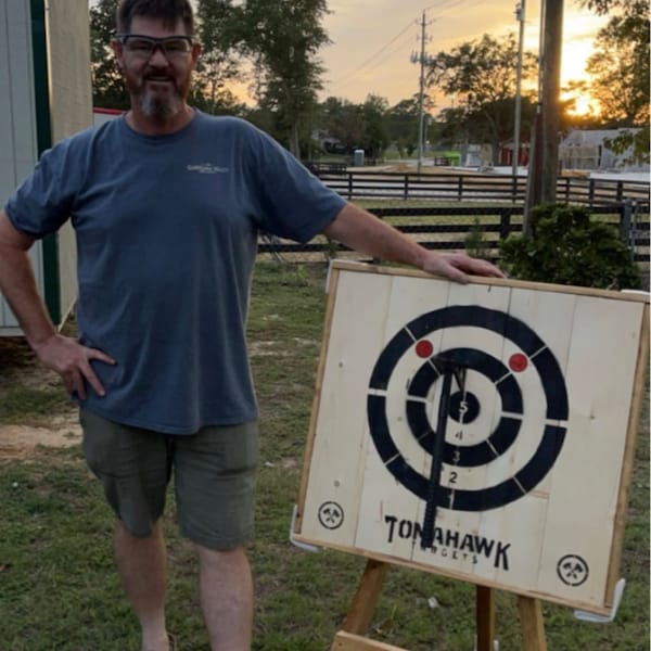 Large 4-ring Hanging Axe and Knife Throwing Target (FREE SHIPPING) - Etsy