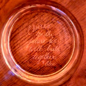 Custom Glass With Handwriting Engraved Personalized Handwriting Gift ...