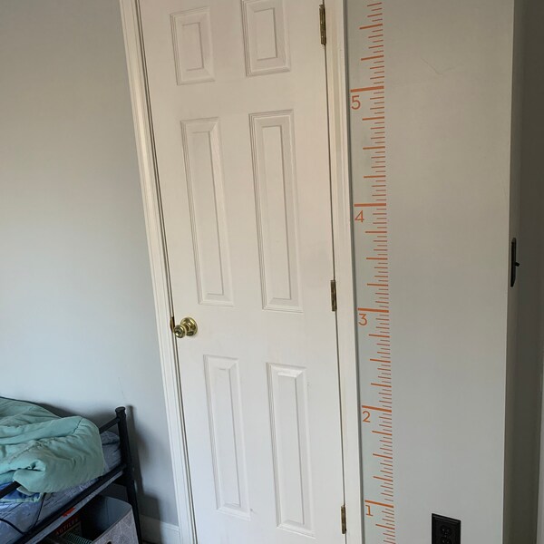 Growth Chart Ruler Decal - Children's Vinyl Wall Decal - Etsy