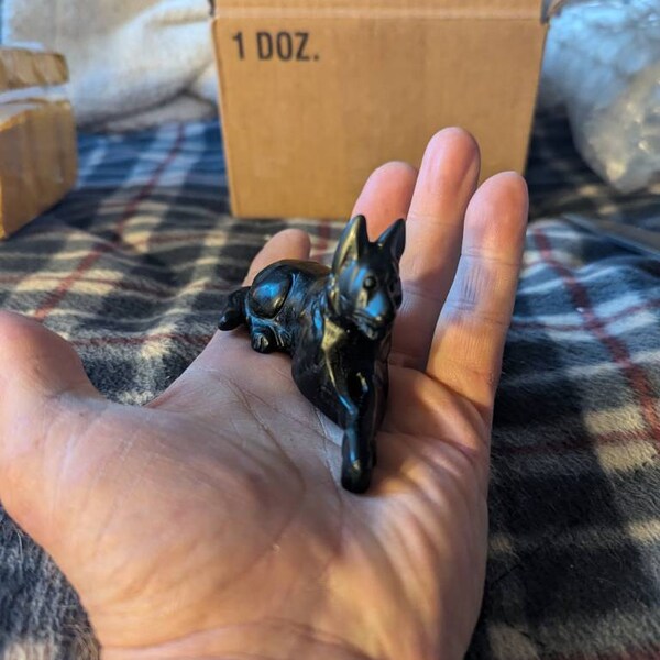 11" Natural Crystal Magic Wand, Handmade Black Wand, Quartz Magic ...