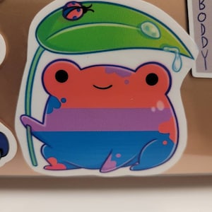 Pride Frog Charity Stickers LGBTQ Flag Frog Gay Pride Sticker Decal ...