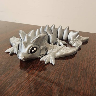 Wyvern hatchling Dragon Tadling Articulated Fidget Toy 3D Printed ...