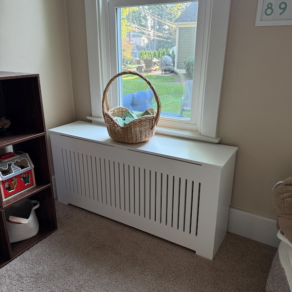 Solid Wood Radiator Cover, Custom Heating Cabinet for Home and Office ...