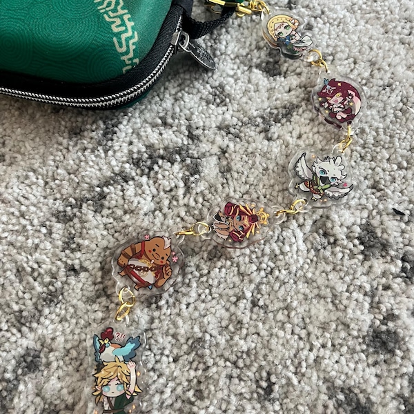 LOZ Legend of Zelda "link Up& Link Down"charm Chain - Etsy