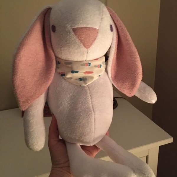 Fluffy Bunny Sewing Pattern, Soft Animal PDF Tutorial, Bunny Rabbit ...
