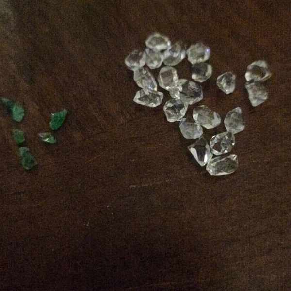 20pcs Raw Diamond Rough Stone, 2-4m4-6mm White Crystal Diamond Nuggets ...