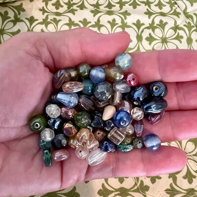 50grams Colorful Mix Color Beads Small Beads mix Shape Glass Beads . G6 ...