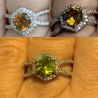 Fine Yellow Topaz Ring-november Birthstone Ring-yellow Gemstone-golden ...