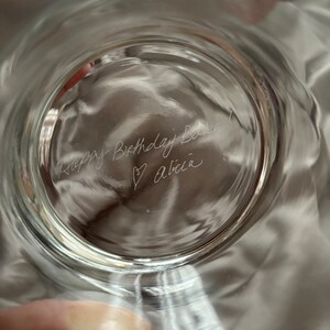 Personalized Handwriting Whiskey Glass Engrave Your Handwritten Message ...