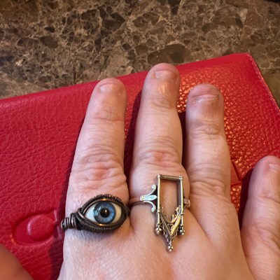 AWAKENING EYE RING// Glass Eye Ring// Eye Jewelry// Evil Eye - Etsy