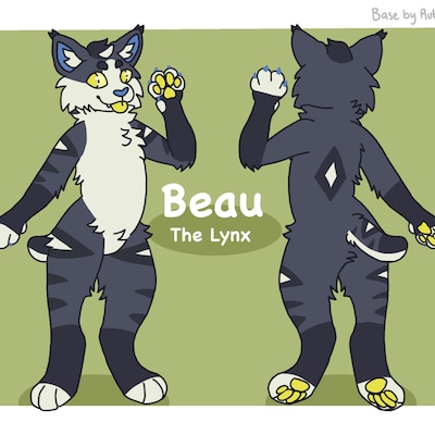 Tiger Furry Base P2U Anthro Big Cat Front and Back Base - Etsy