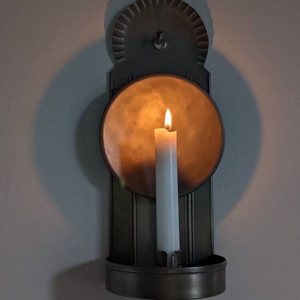 The Virginia Sconce - Antique Tin Finish - Tin Sconce - Lighting ...