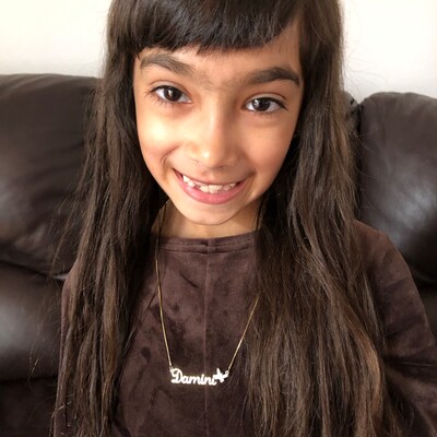 Name Necklace Sterling Silver 925 Personalized Chain Sandra - Etsy