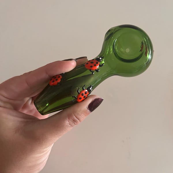 Pipe Peach Pipe Glass Hand Pipe Pink Peach Pipes Unique Handmade Pipe ...