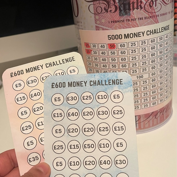 2000,4000,5000!!! MONEY TIN TRACKER Sticker- Money Envelope Challenge ...