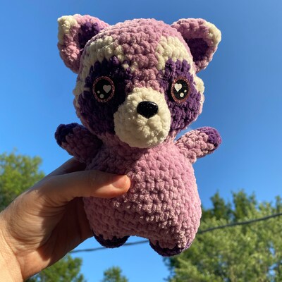 Crochet Pattern Chocho the Raccoon Cute Soft Toy - Etsy
