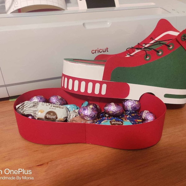 3D Sneaker Gift Box Svg 3D Sneaker Box Trainer Gift Box for Cricut and ...