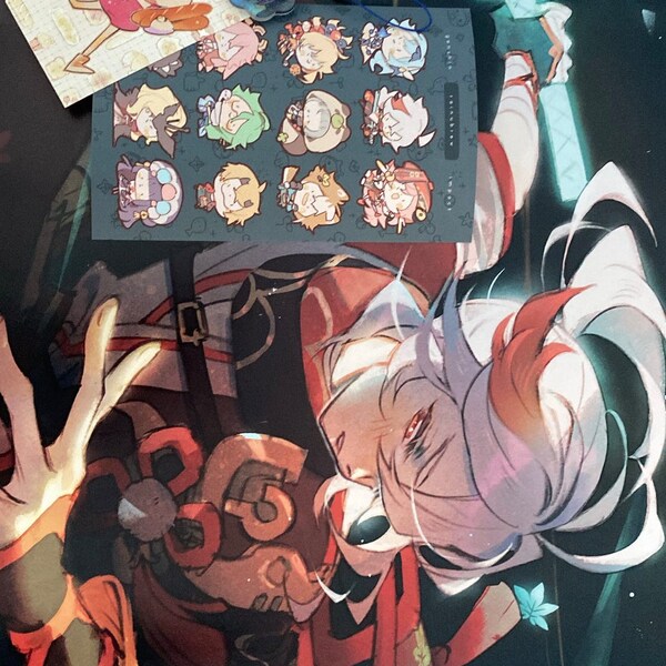 Kazuha (genshin Impact) Autumn Flash || 4"x6" Mini Print, 11"x17 ...