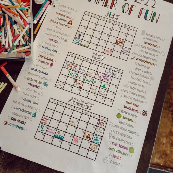 PRINTABLE Summer Countdown Poster, 2025, Summer Countdown, Summer ...