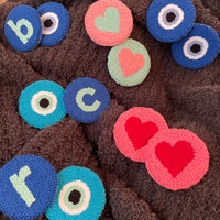 Set of 2 Blue Car Coasters,cute Car Accessories,customisable Car Decor ...